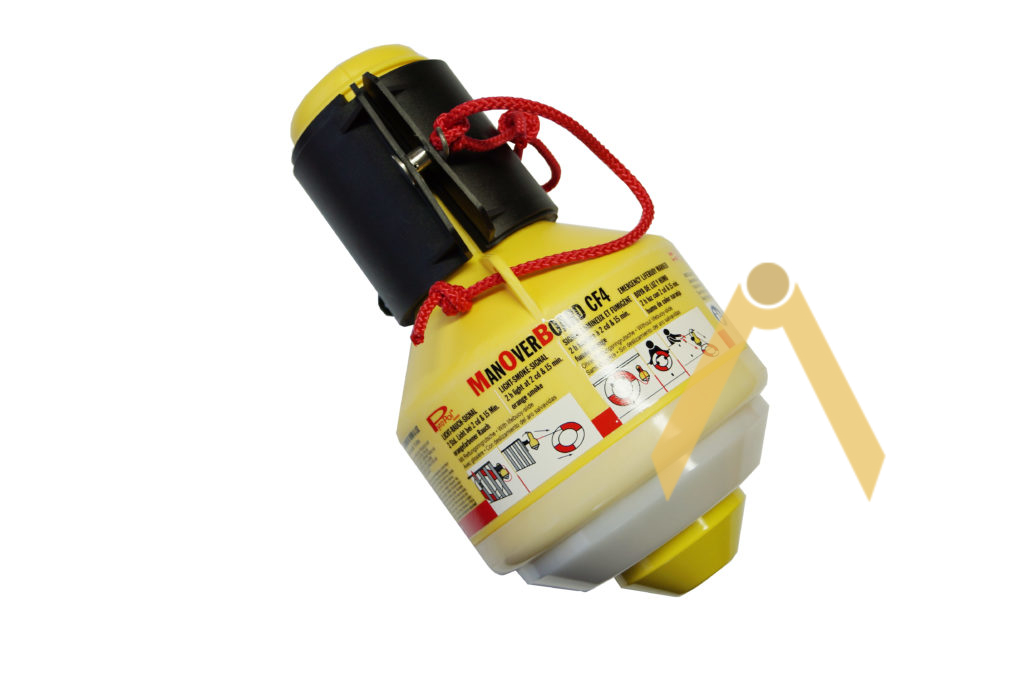 Light-Smoke-Signal with bracket ManOverBoard (MOB) CF4, SOLAS, PyroPol ...